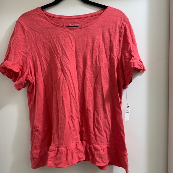 Talbots | Tops | Salmon Colors Ruffle Sleeve Top | Poshmark